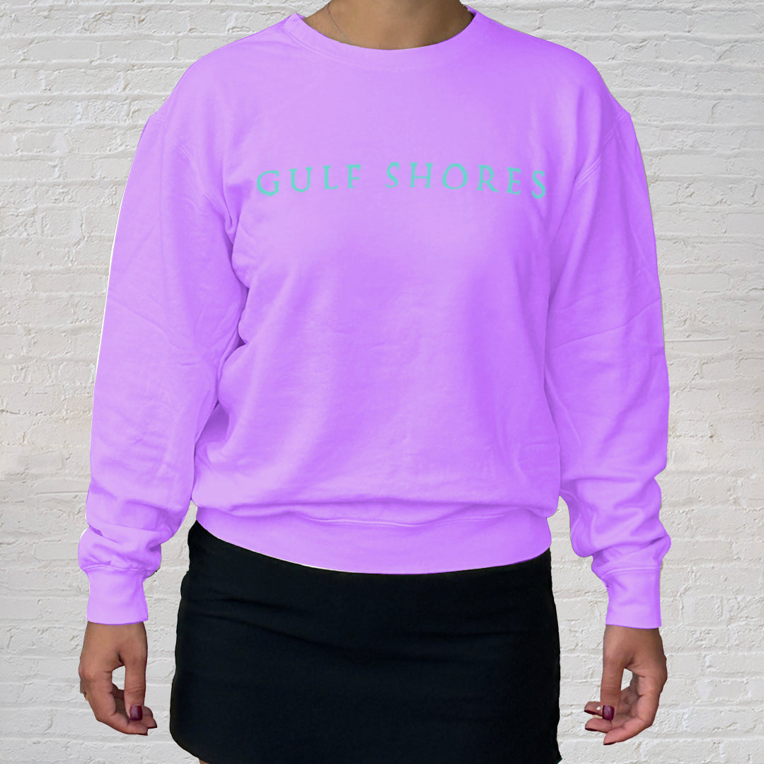 Gulf Shores Lightweight Adult Sweatshirt - Neon Violet – Original ...